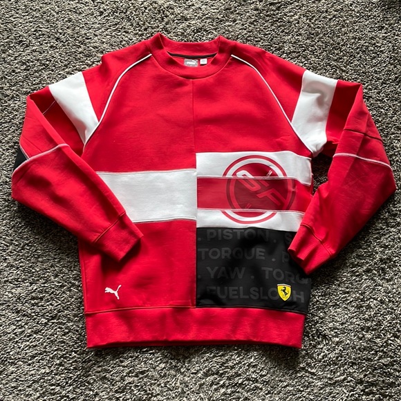 Puma | Sweaters | Mens Puma Sf Ferrari Crewneck Sweatshirt | Poshmark